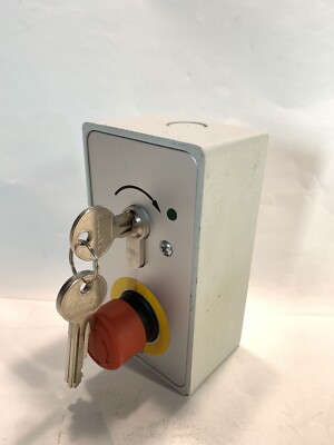 GEBA Surface Mount Keyed Wall Switch W/ Emergency E Stop Type S-APZ 2 ...