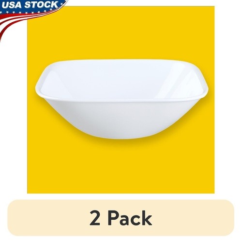 Square Soup Bowl Set 2 Pack Durable Lightweight Easy Clean Dishwasher ...
