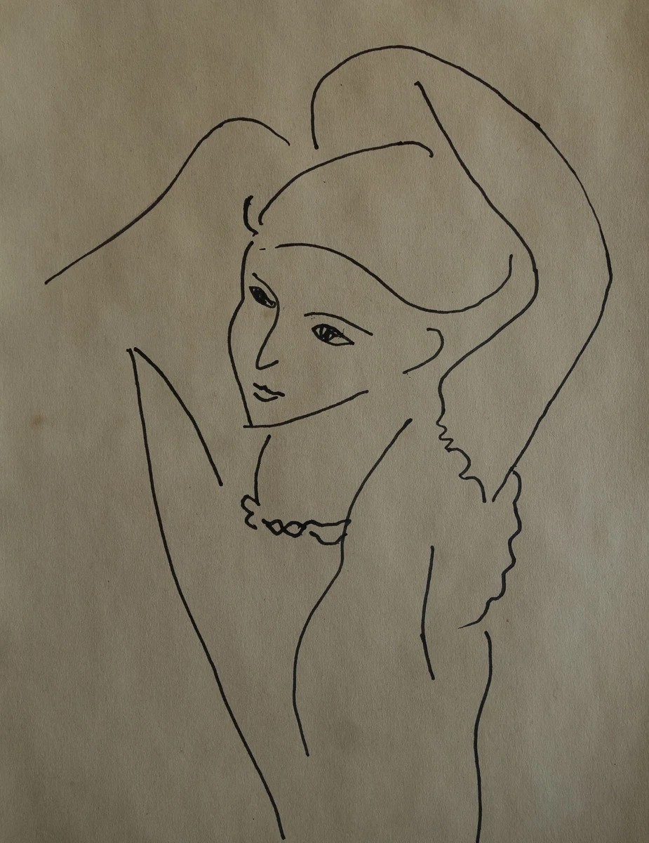 Matisse Line Drawings Woman