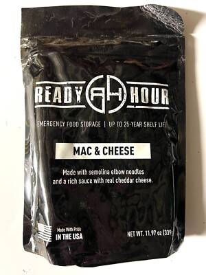 Ready Hour Emergency Food-Single Pack--Mac & Cheese--1,280 cals | eBay