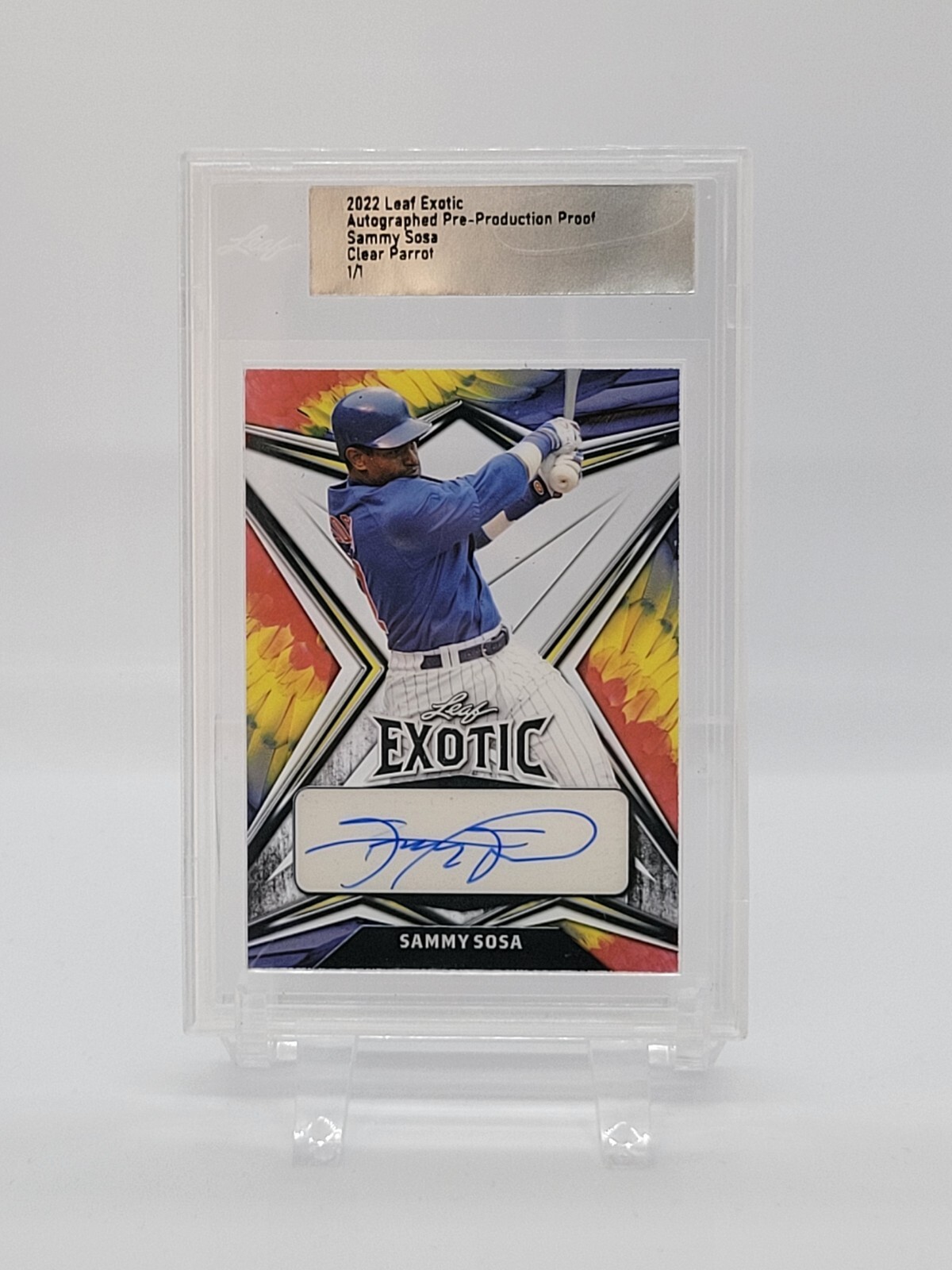 2022 Leaf Exotic SAMMY SOSA Auto Autograph 1/1! - True 1 of 1 - Chicago ...