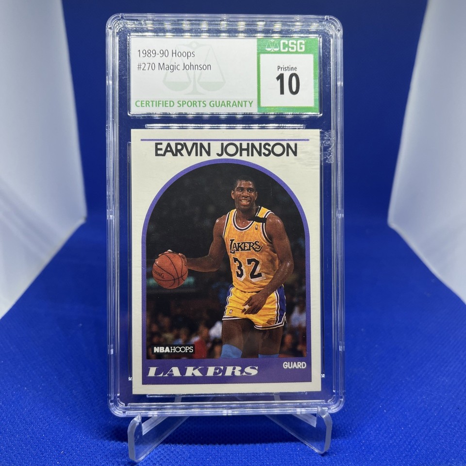 1989-90 Hoops Magic Johnson #270 CGC 10 Pristine Old Label CSG Flawless ...