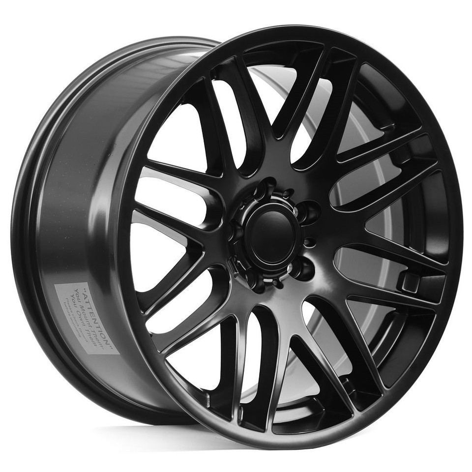 18" M3 CSL STYLE SATIN BLACK WHEELS RIMS FIT BMW 5X120 323 325 328 330 ...