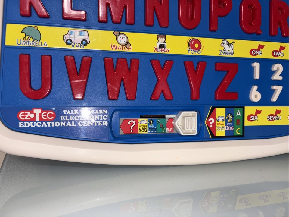 Vintage EZ Talk N Learn Talking Little Smart Alphabet Desk Preschool ...