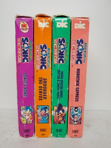 Adventures of Sonic the hedgehog Vhs Lot Of 4 | eBay