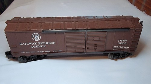 LIONEL TRAIN PRR REA PENNSYLVANIA DOUBLE DOOR RAILWAY EXPRESS BOX CAR ...