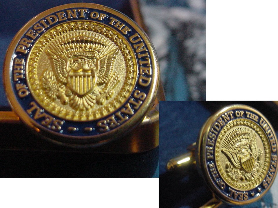 Pair of new presidential barack obama cufflinks Diecast | eBay