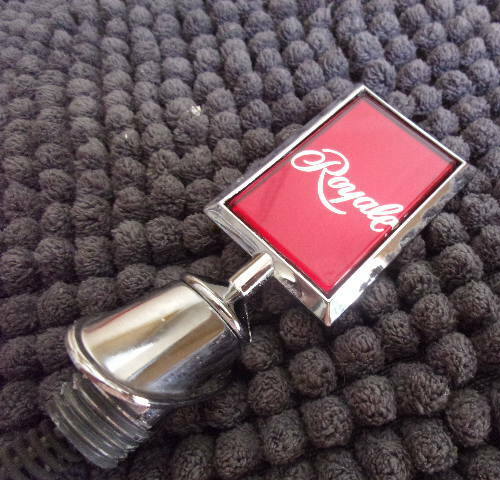 Vintage Oldsmobile Royale red hood emblem bonnet ornament NOS in box ...