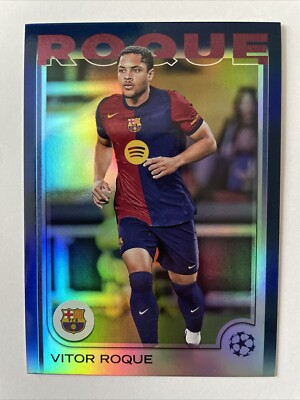2024-25 Topps UEFA CC Flagship Vitor Roque Blue Foilboard/275 Barcelona ...