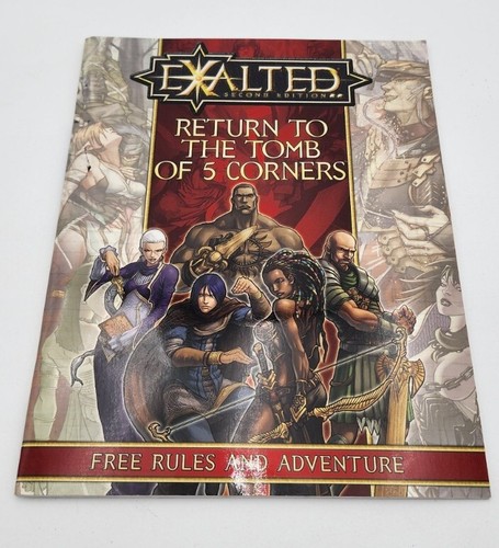 White Wolf Exalted 2nd Ed Return to the Tomb of 5 Corners RPG Game ...