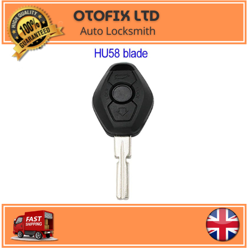 BMW 1 3 5 6 7 Series X3 X5 Z3 Z4 E46 E39 E38 HU58 Blade Key Fob Case ...