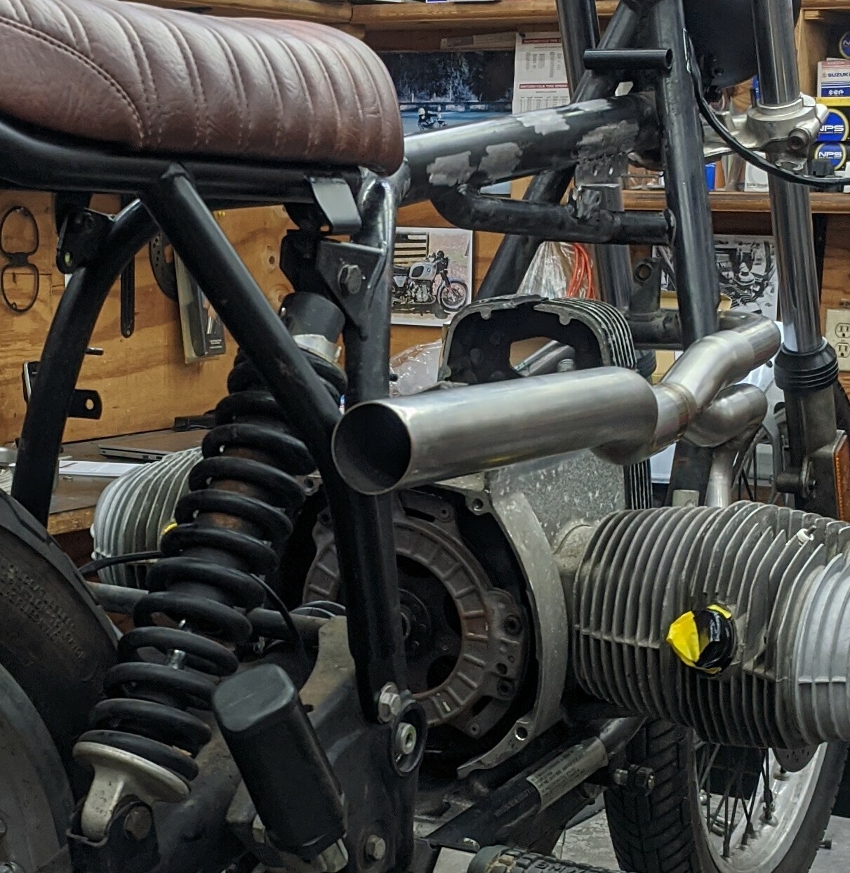 BMW Airhead R60 R75 R80 R90 R100 /5 /6 /7 ST RT GS NEW 2-1 High Pipe ...