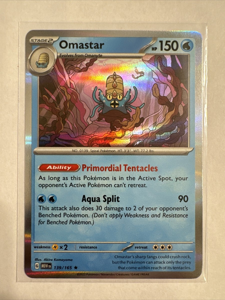 Omastar Card Pokemon Omastar V Full Art FA Pokémon Card Game TCG,