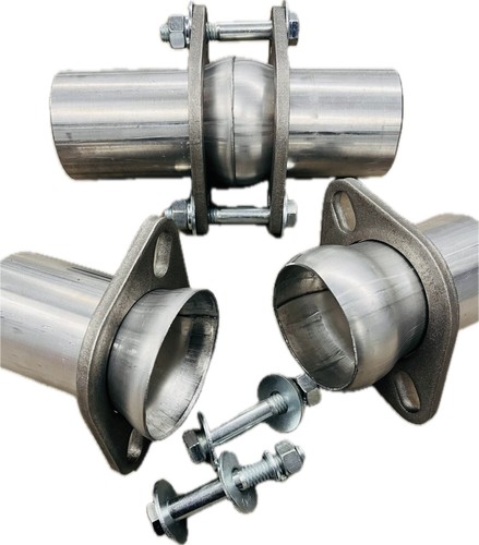 Exhaust Header Collector Ball Flange Kit - Stainless Steel | eBay