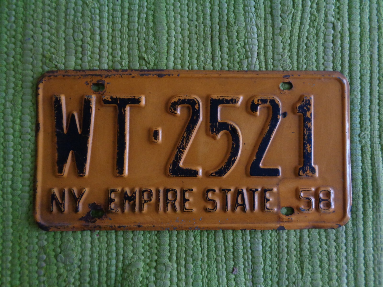 1958 New York License Plate 58 NY Tag Empire State WT-2521 | eBay