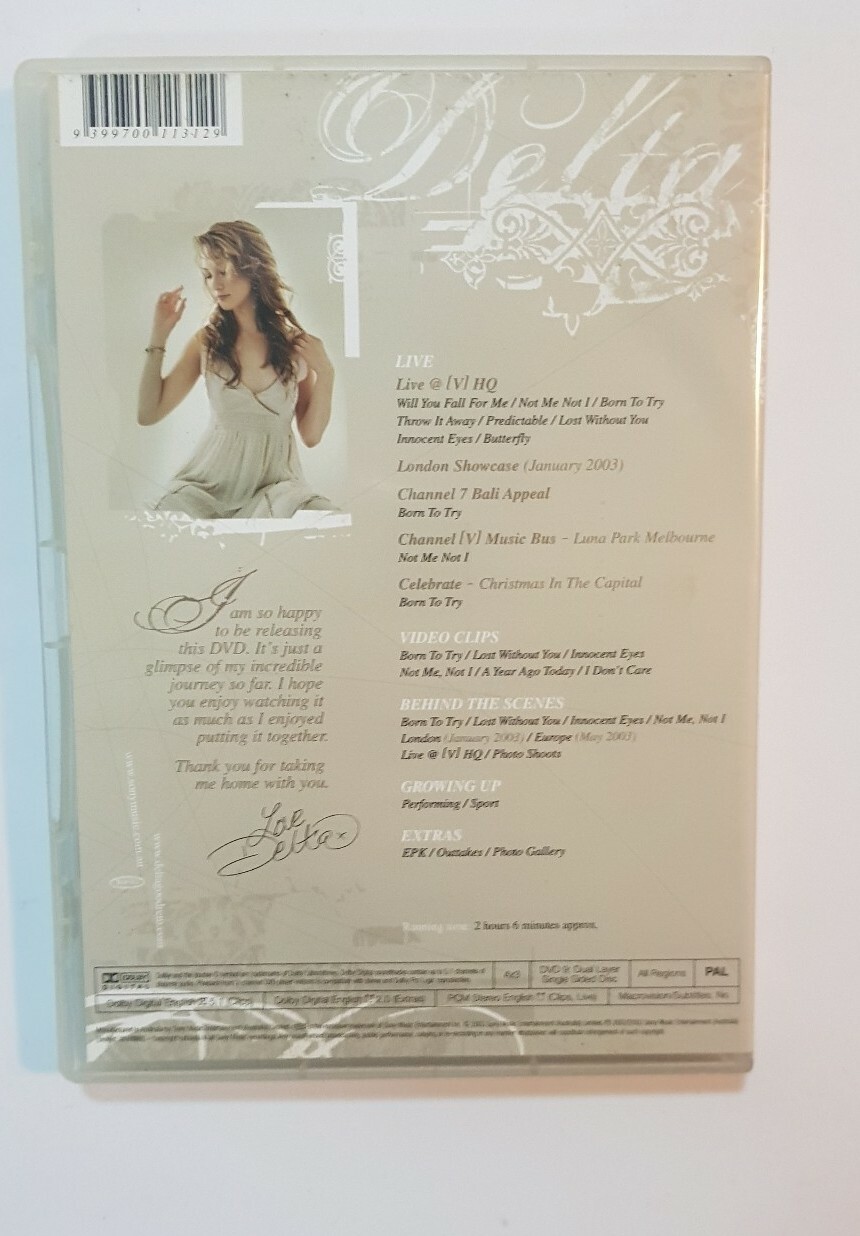 Delta Goodrem - Delta(DVD, 2003) All regions. LIKE NEW | eBay Australia