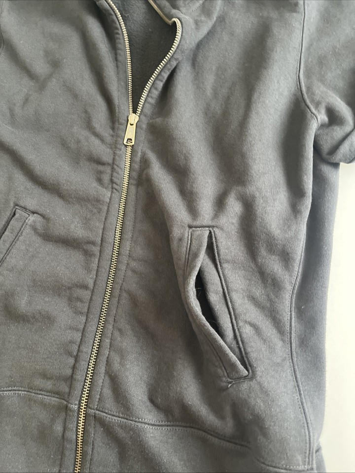 American Giant Jacket Womens Medium Moto Full Zip Black Heavyweight ...