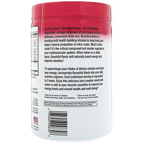 COUNTRY FARMS Bountiful Beets, Wholefood Beet Extract Superfood, Helps ...