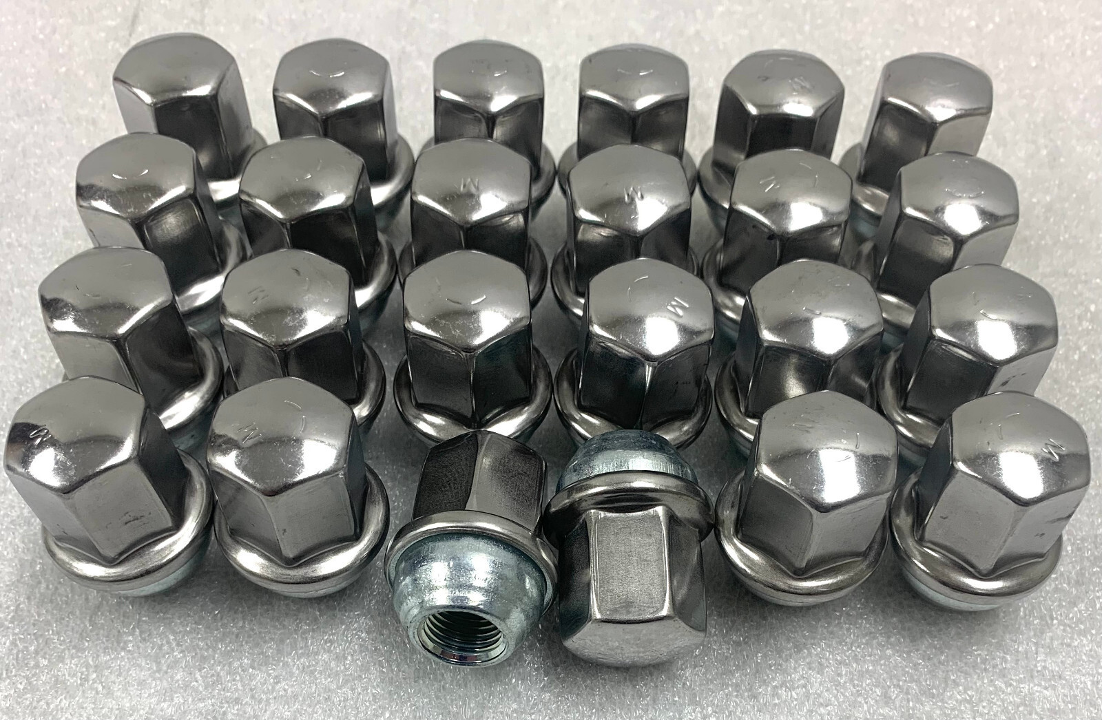 24 New Dodge Ram 1500 Factory OEM Polished Stainless 14x1.5 Lug Nuts ...