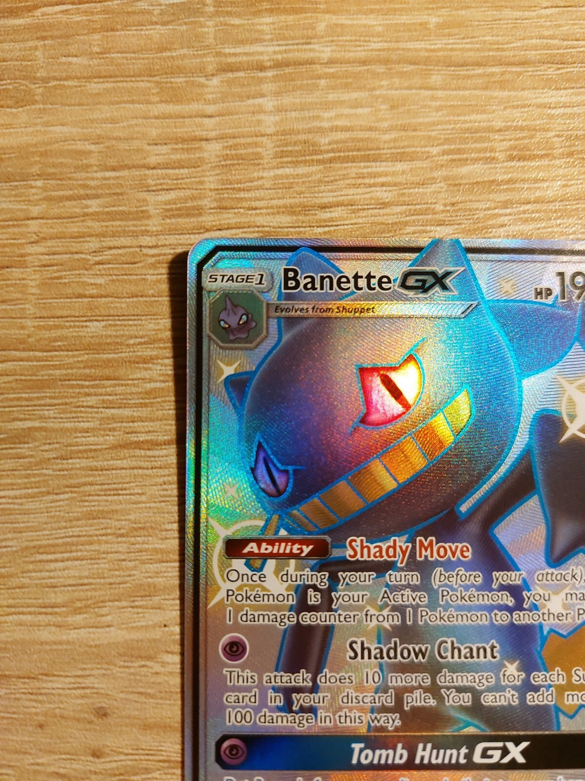 Pokémon TCG Banette GX Hidden Fates SV61/SV94 Holo Full Art Ultra Rare ...