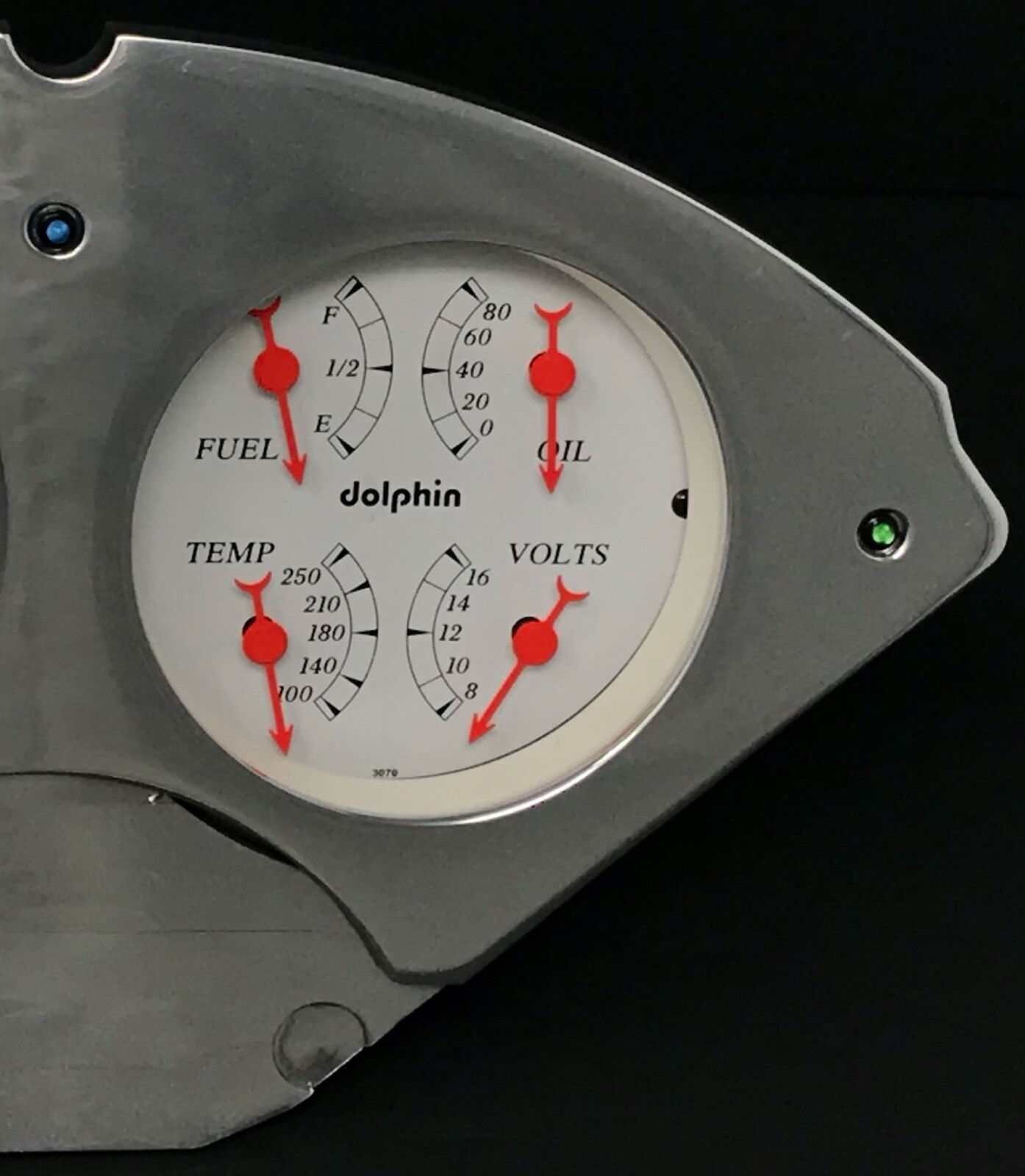 1955 1956 CHEVY CAR GAUGE DASH PANEL CLUSTER REAR MOUNT WHITE | eBay