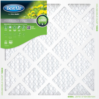 BestAir B1-2224-8-12 22x24 x 1 In. Pleated Air Filter, MERV 8, 90 Days ...
