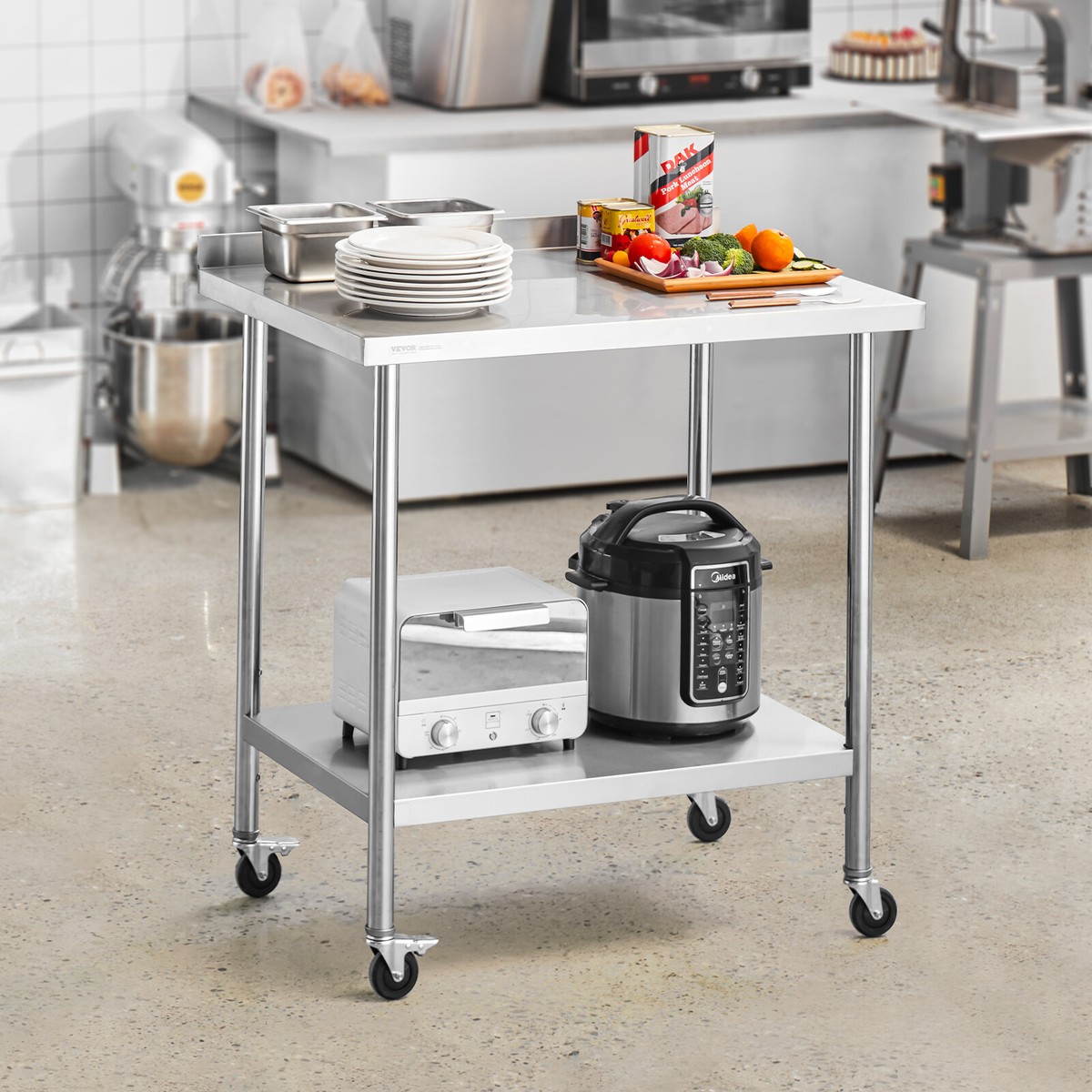 New Stainless Steel Commercial Kitchen Work Food Prep Stainless Steel