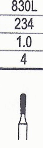 Crosstech High Speed Diamond Dental Bur Pear Shape C12SSS 830L-010 ...