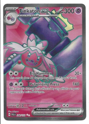 Tinkaton ex 240/193 Paldea Evolved (PAL) NM Full Art Pokemon Card | eBay