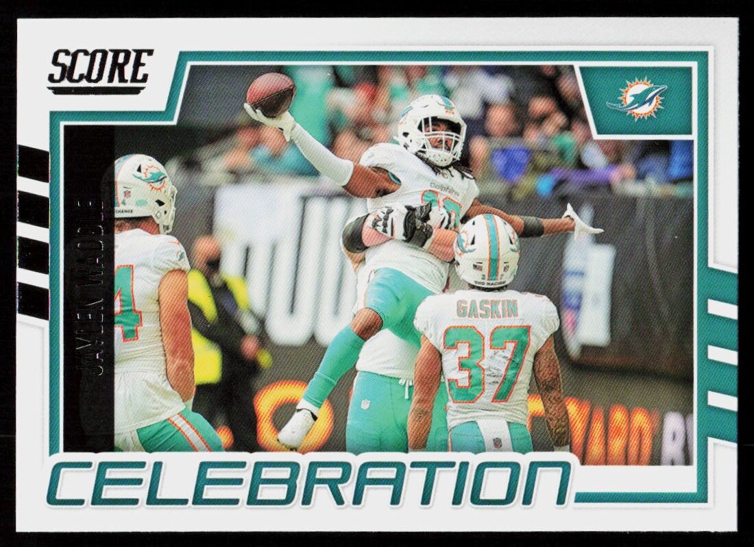2022 Score Jaylen Waddle #C-JW FOOTBALL Miami Dolphins Celebration | eBay