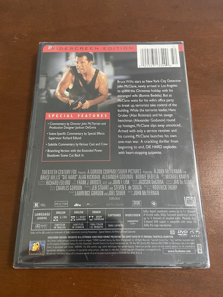 Die Hard [Widescreen Edition] Bruce Willis Brand New Sealed ...
