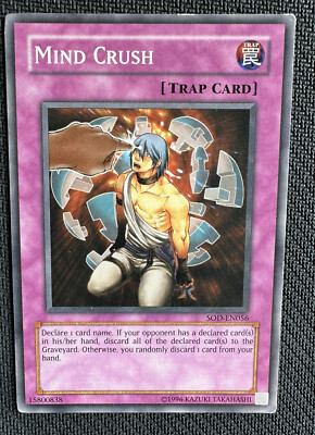 Mind Crush - Yu-Gi-Oh! TCG - SOD-EN056 - Common - Unlimited | eBay