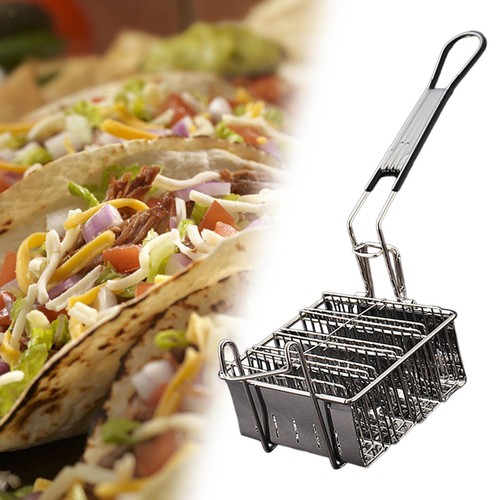 Taco Basket Cooking Tool Burritos Comfortable Handle Kitchen Fried ...