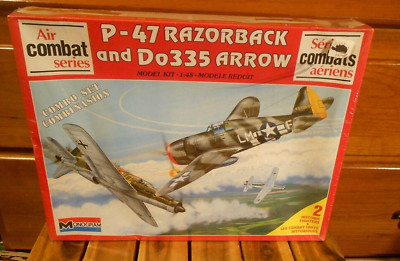 Monogram Air Combat Series 1:48 P-47 Razorback & D0335 Arrow Plastic ...