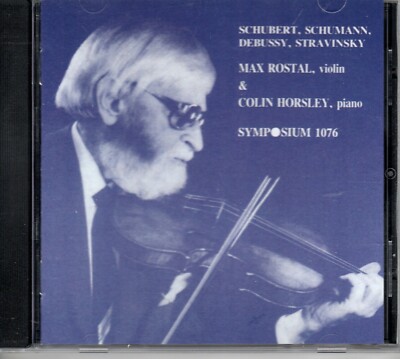 SCHUBERT - FANTASIE D934 - SCHUMANN - SONATA OP 105 - MAX ROSTAL ...