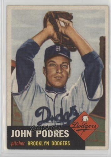1953 Topps High # Johnny Podres John Podres #263 Rookie RC | eBay