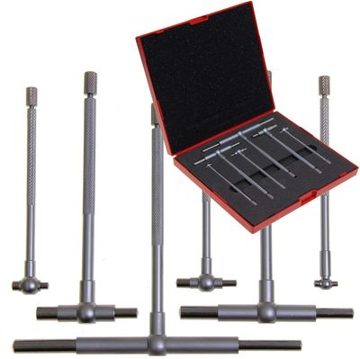 Telescoping T Bore Gauge 6 pc Cylinder Hole Smooth Gage Professional ...