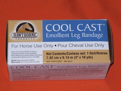Cool Cast Emollient Leg Bandage for Horse use (3" x 10 yards) ( lot of ...