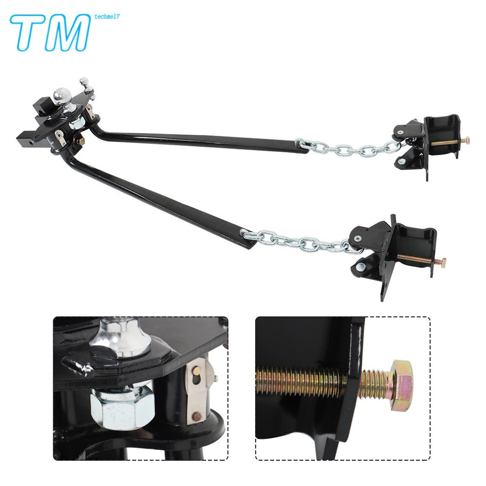 RV Weight Distribution Hitch 1000lb w/ Sway Control 2''Drop Shank 2 5/ ...