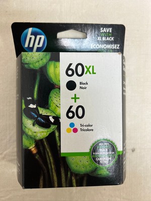 NEW genuine HP 60XL black 60 tri color ink cartridge | eBay