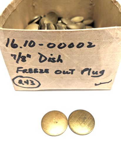 Dorman Brass 7/8" Engine Freeze Out Expansion Convex Disc Type Plug ...