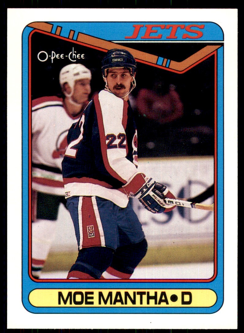 1990-91 O-Pee-Chee Moe Mantha . Winnipeg Jets #354 | eBay