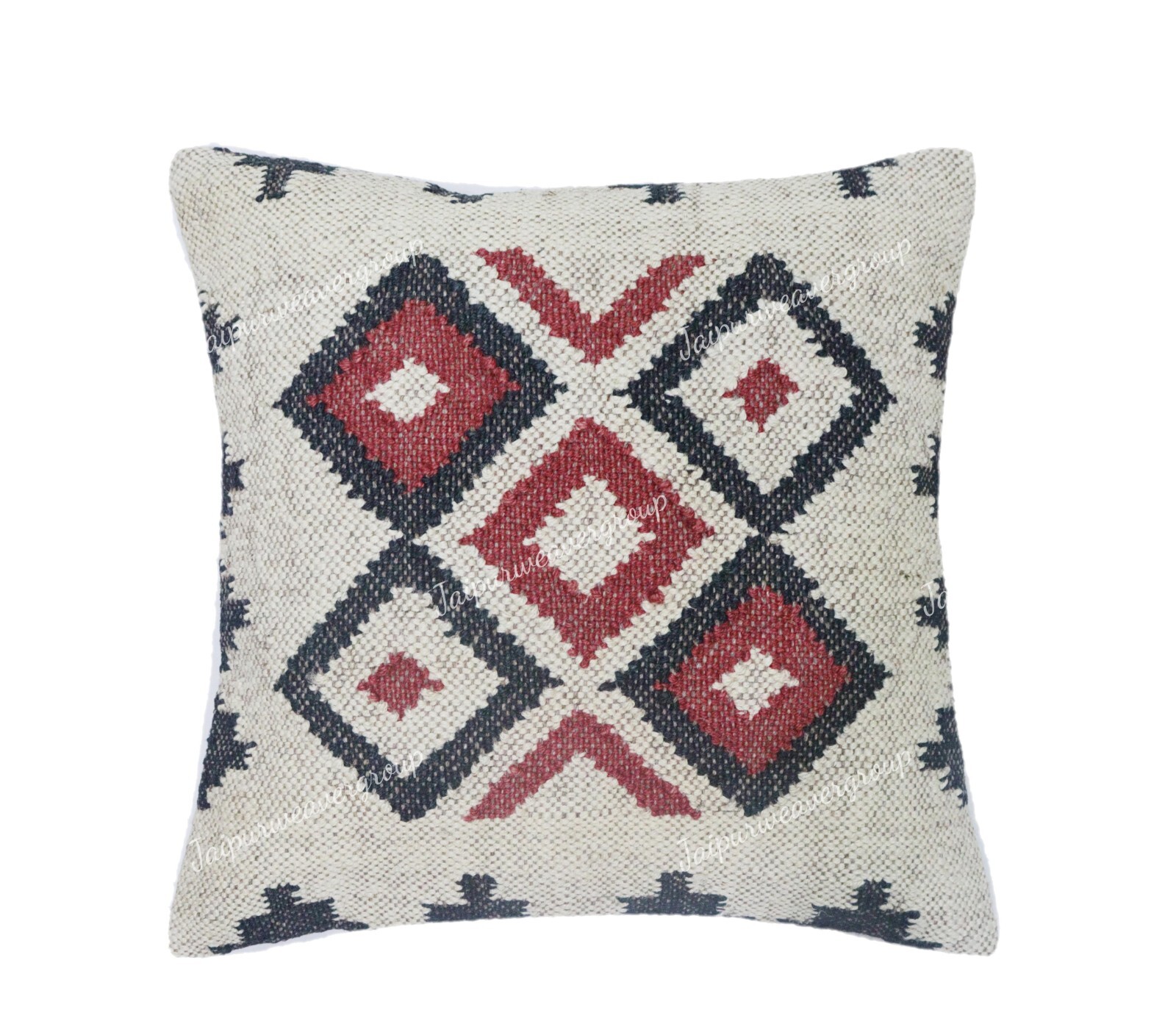 Set of 4 Vintage kilim Wool Jute Square Shape Cushion Cover 45cm Room ...