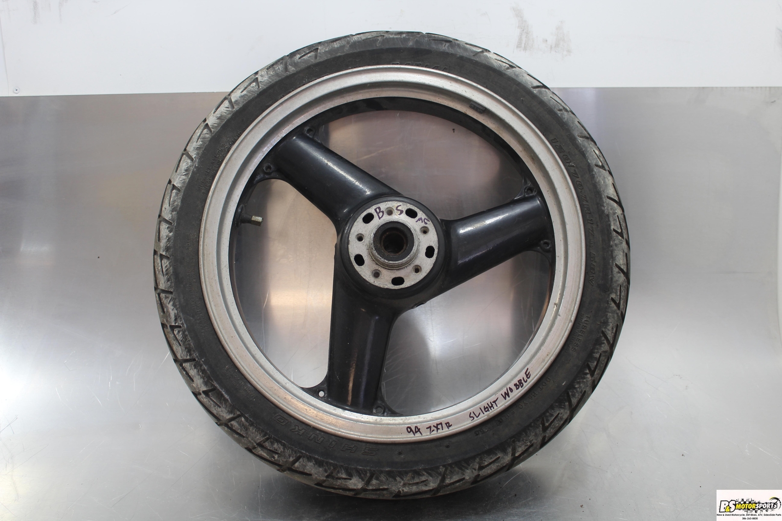 1994 Kawasaki Ninja Zx7r Front Wheel Rim W Tire Zx7 Zx-7r Oem Stock 93 ...
