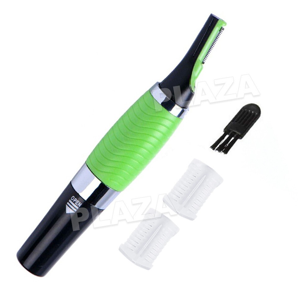 2X Hair Trimmer Groomer Nose Ear Eyebrows Neck hair Razor with light ...