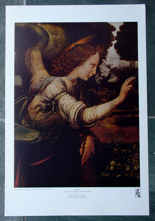 Leonardo Da Vinci Annunciation Disappearing Angel Leonardo Da Vinci Annunciation Disappearing Angel