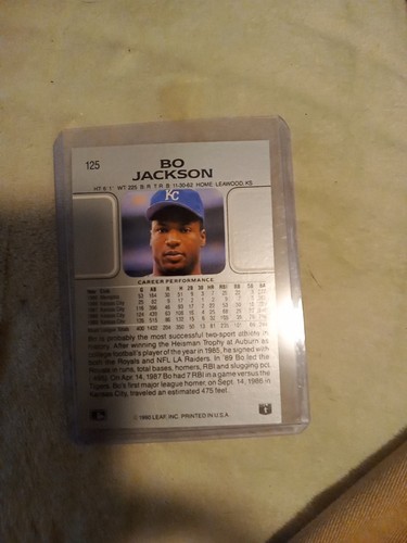 Rare Bo Jackson Error Card | eBay