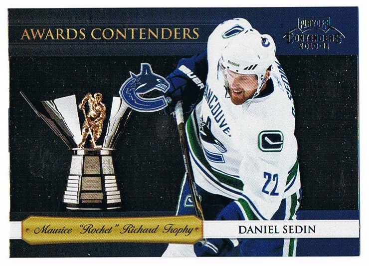 10-11 DANIEL SEDIN PANINI CONTENDERS RICHARD TROPHEY | eBay