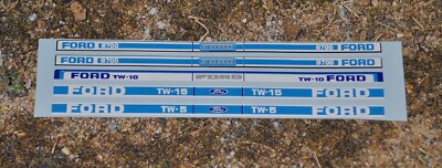 BRITAINS FORD TW20 CONVERSION DECAL SETS FOR TRACTOR , 8700,9700,TW-5 ...