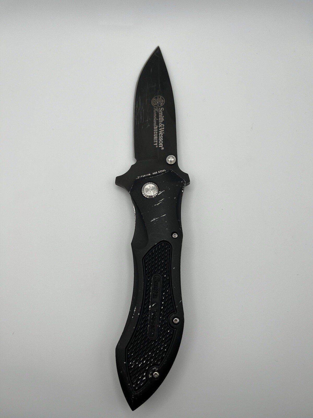 Smith & Wesson Homeland Security Knife Titanium 440 Steel. | eBay